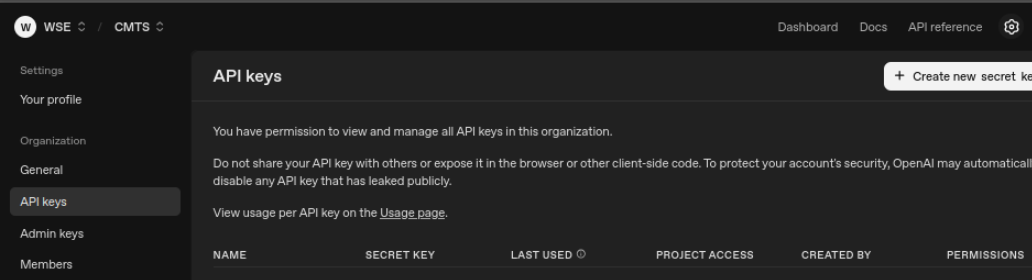 Guide to Managing API Keys and Usage Limits on platform.openai.com – Johns Hopkins Engineering