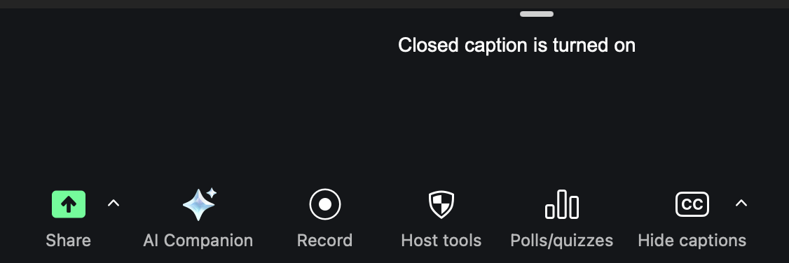 Setting Up Closed Captioning in Zoom Using a Third-Party Captioning ...